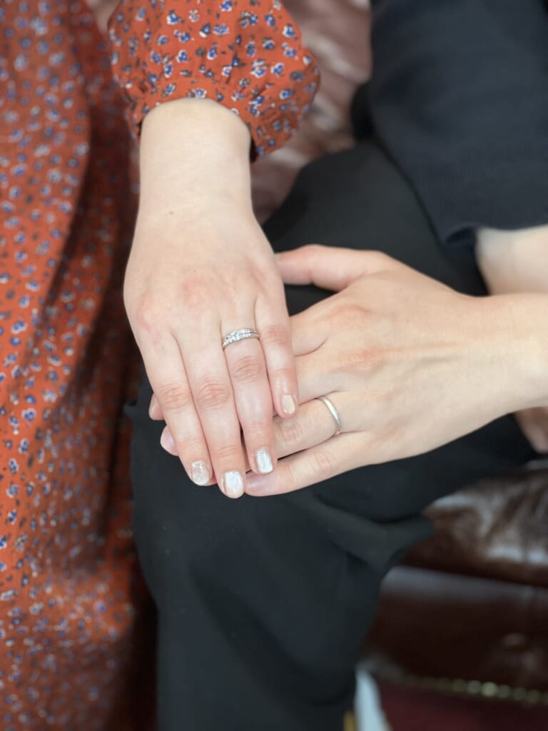 ピッタリ合うパーフェクトセットリング♪ - AFFLUX |愛する人へ贈るゆびわ言葉®がついた婚約・結婚指輪